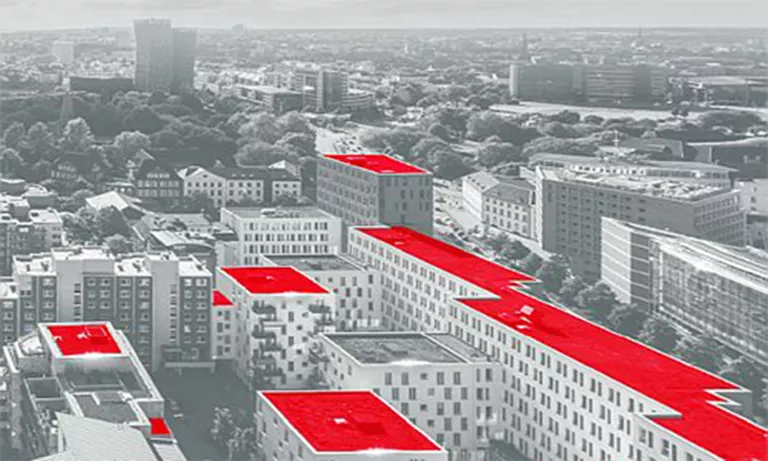 Red Roofs: Community roofs maximizing urban space
