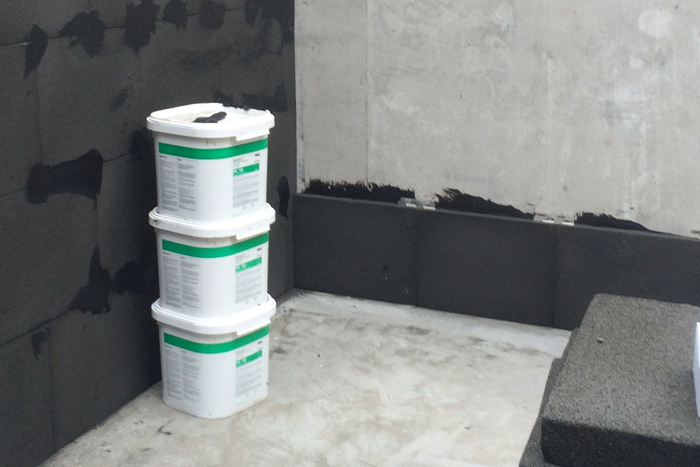 Impounding basins at LNG facility