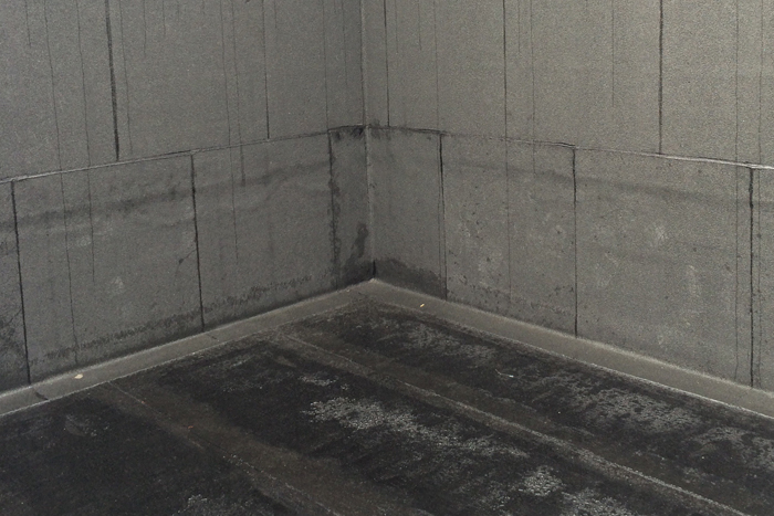 Impounding basins at LNG facility