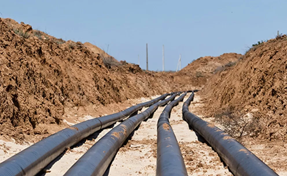 Below ambient underground process piping and equipment